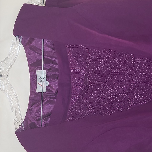 Lisa Rene | Skirts | Lisa Rene Purple Top And Skirt Set 8 | Poshmark